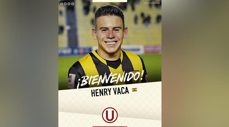 Universitario: Volante boliviano Henry Vaca es nuevo jugador del club ...