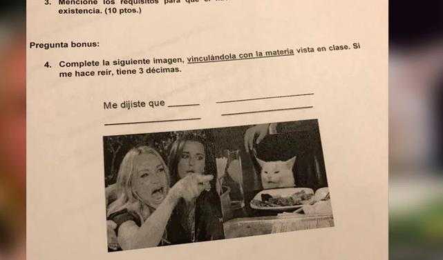 Profesor causa sorpresa al incluir meme del 'gato' en examen - Exitosa ...