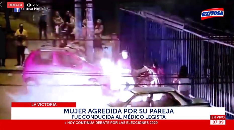La Victoria Sujeto Intentó Prenderle Fuego A Su Pareja En Plena Vía