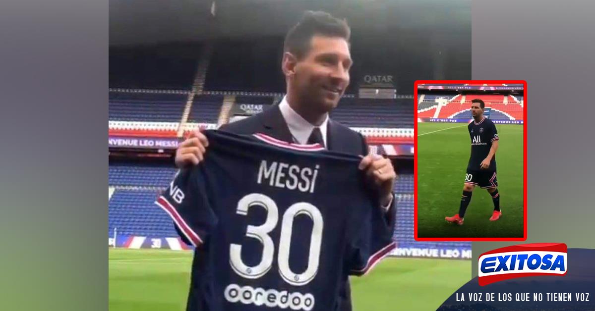 OFICIAL: Lionel Messi jugará con la camiseta 30 en el PSG - Exitosa ...