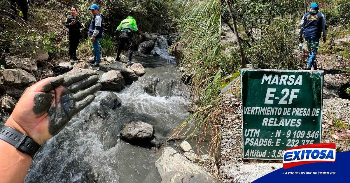 Trujillo: Derrame de relave de minera Marsa contamina río Shucaque ...