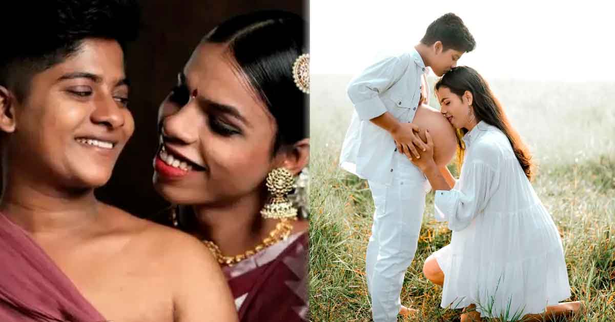 Pareja transgénero en la India celebra la llegada de su primer bebé y ...