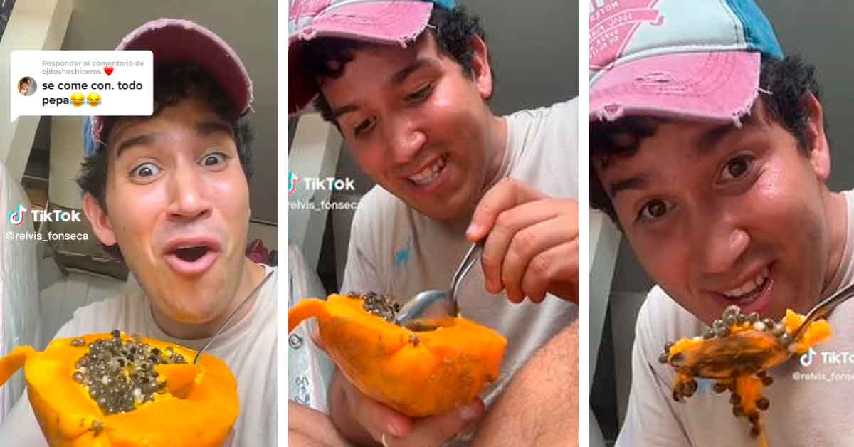 Cubano sorprende al comer papaya con pepas y usuarios manifiestan su ...
