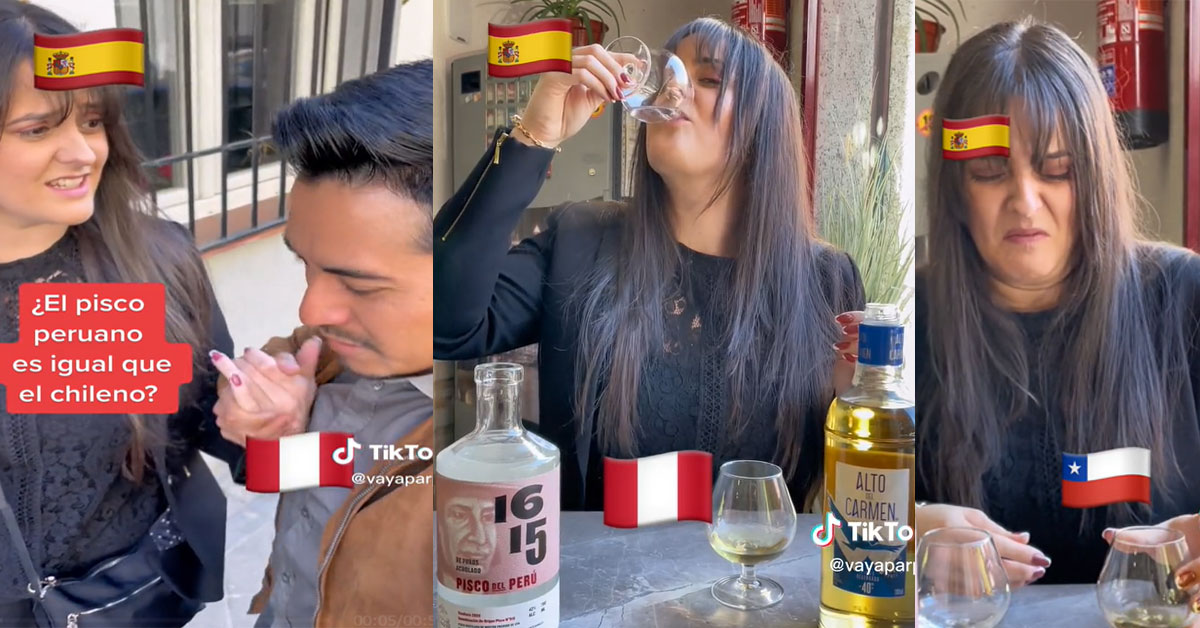"Sabe como a colonia": Española comparó el pisco peruano con el chileno