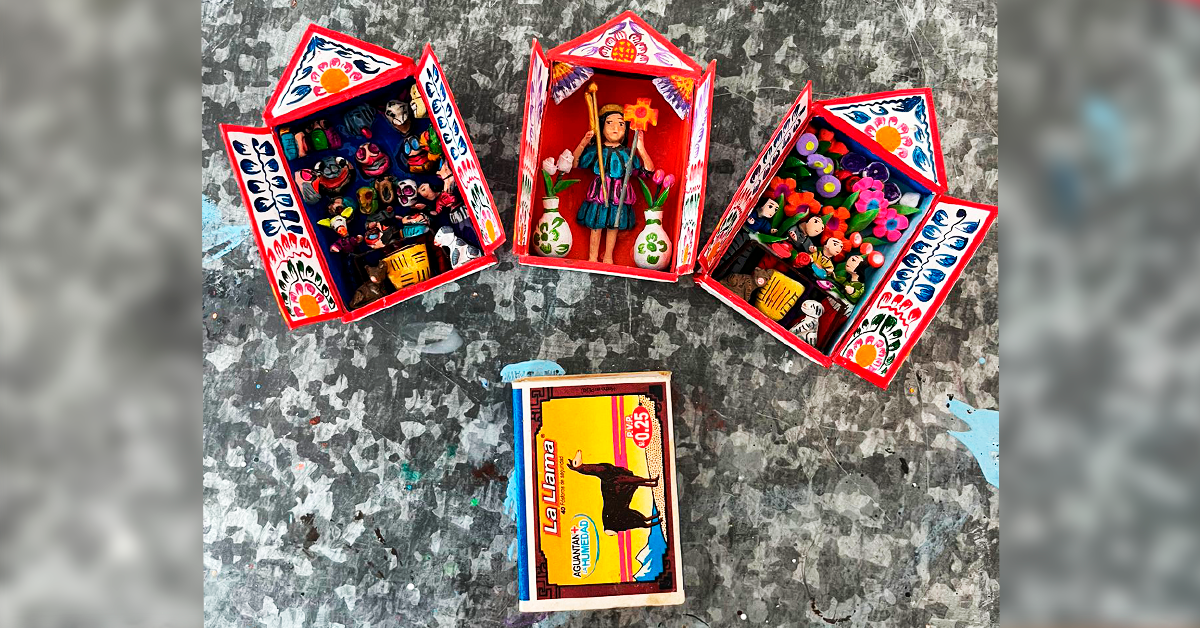 De Ayacucho para el mundo: Artista convierte cajas de fósforo en ...