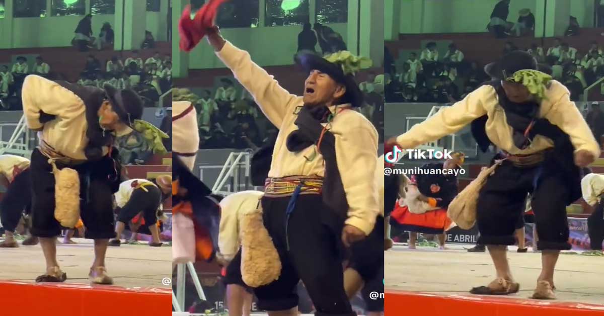 ¡Qué tal energía, ama al Perú! Abuelito sorprende con sus mejores pasos ...