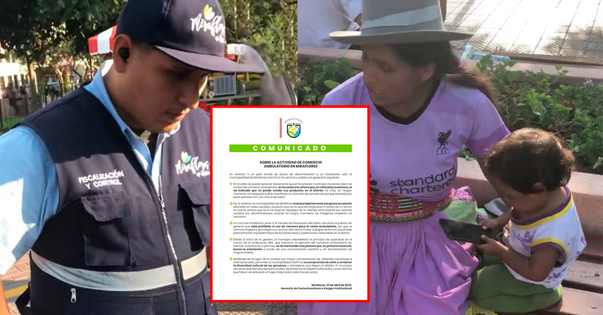 Municipalidad de Miraflores niega que sereno discriminó a mujer sentada ...