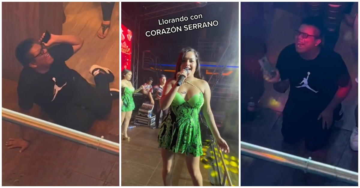Emotivo momento en concierto de Corazón Serrano: Fanático llora ...