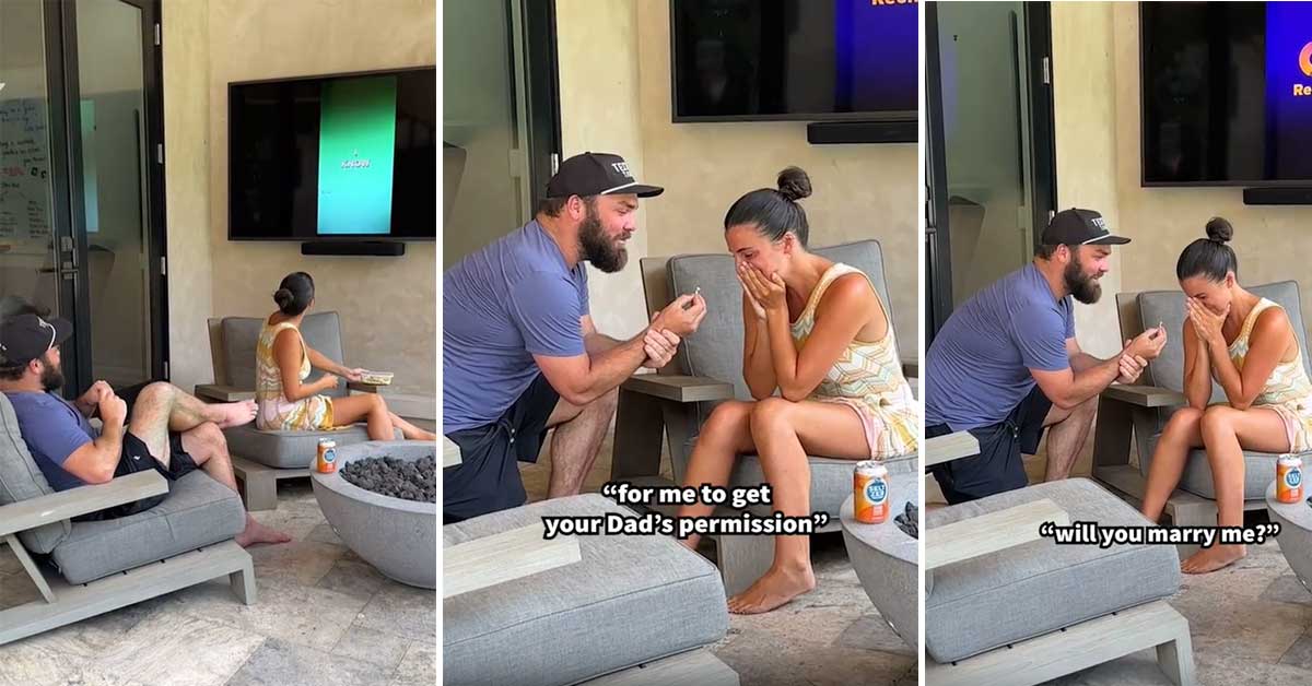 ¡Conmovedor! Hombre le propone matrimonio a su novia con audio de la voz de su difunto padre ...