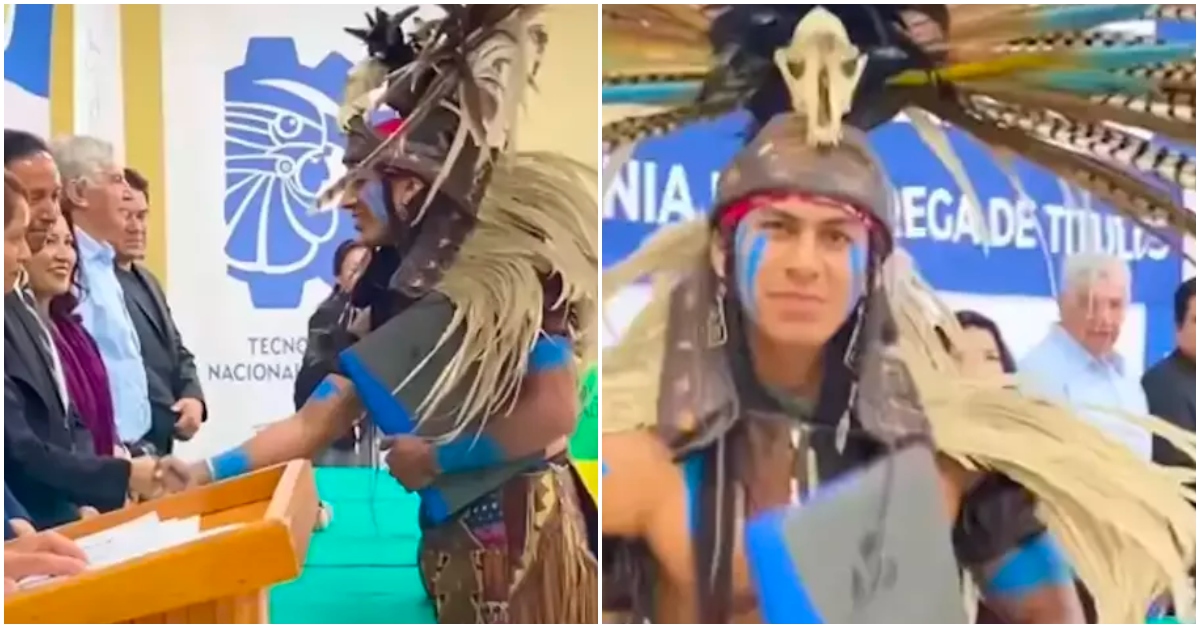 "¡Que orgullo!": Joven hace historia tras graduarse con vestimenta ...