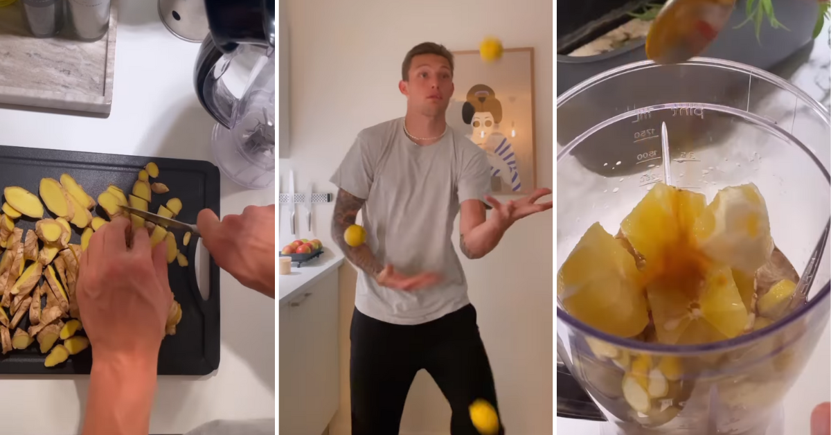 ¿Oliver Sonne a 'El Gran Chef Famosos'? Futbolista enseña a preparar un nutritivo jugo de kion ...
