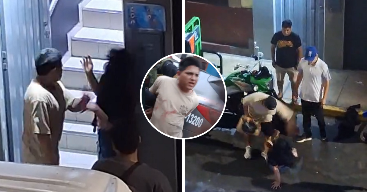 ¡Indignante! Sujeto golpea brutalmente a mujer en Huacho y testigos no ...