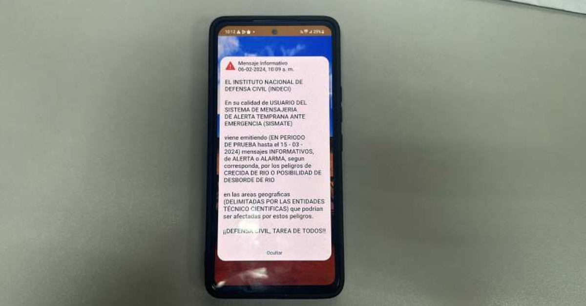 Alerta Sismate ¿por Qué Sonó La Alarma De Emergencia De Indeci En Los
