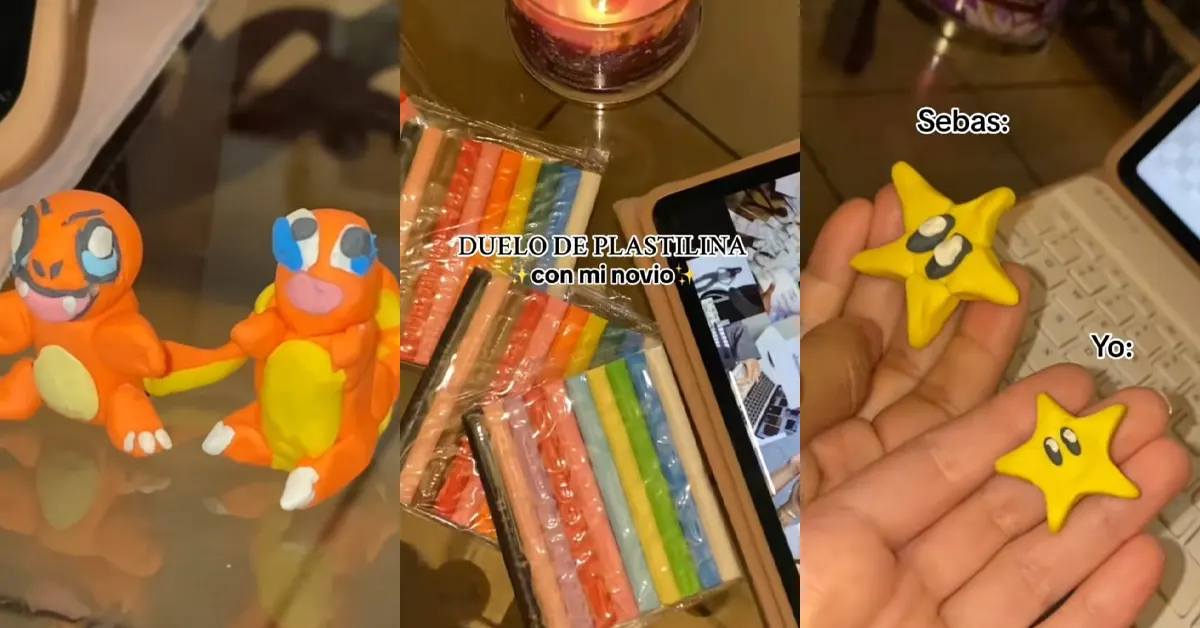 Duelo de plastilina: Pareja intenta moldear icónicos personajes ...