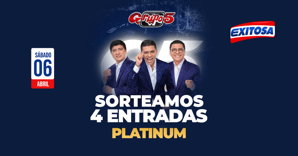Exitosa te lleva al concierto del GRUPO 5 en el Nacional: Sigue estos ...