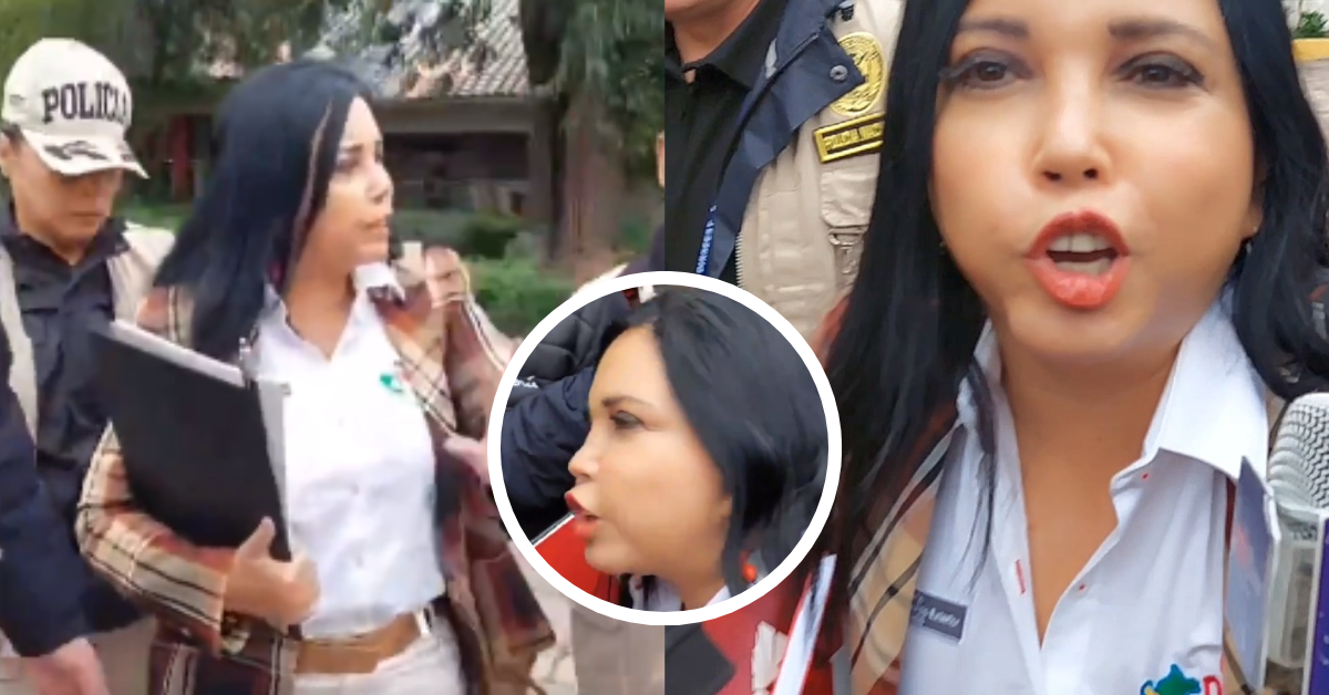 Ministra de Comercio pierde los papeles y le quita micrófono a ...