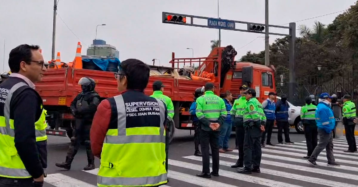 Cierran vías por inicio de obras de la Línea 2 pese falta de ...