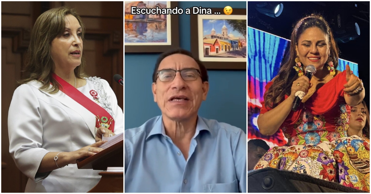 Martín Vizcarra escuchó la música de Dina Páucar en vez del largo ...