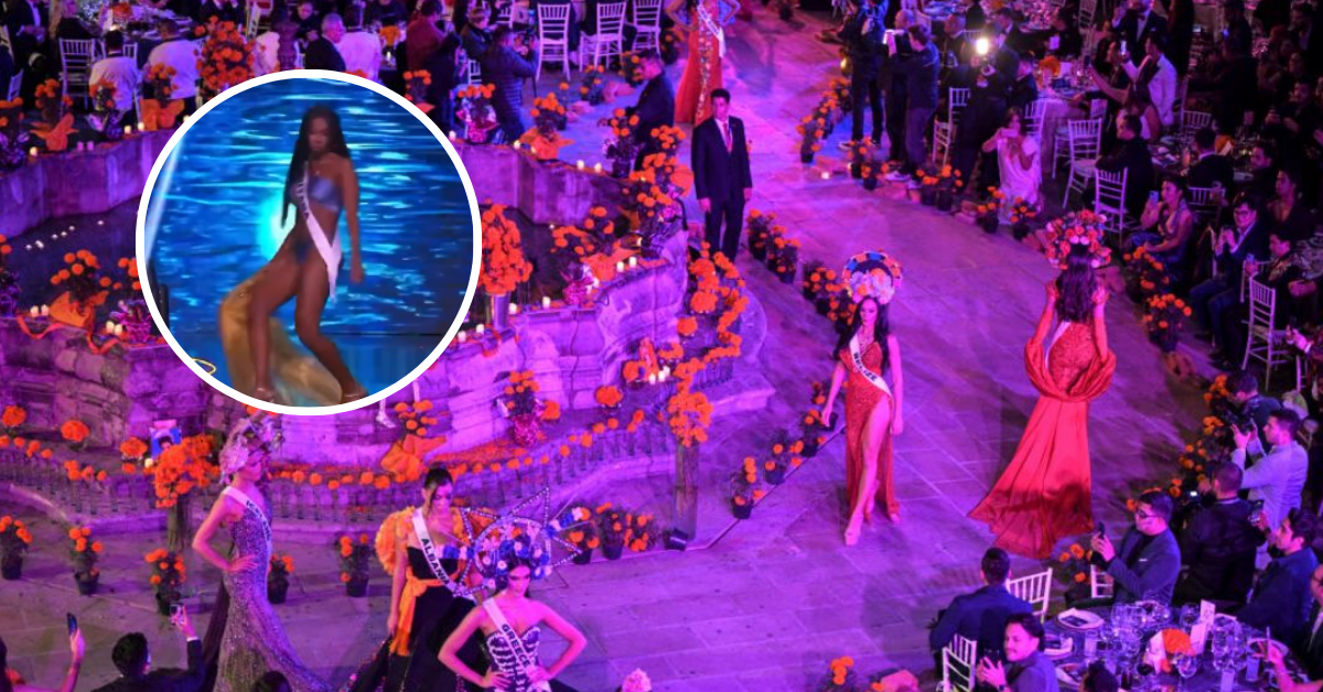 Incidente en el Miss Universo 2024: Participante de Guyana SE RESBALA ...