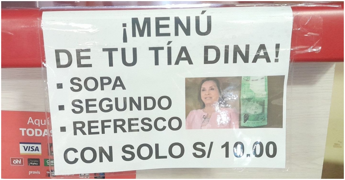 "¡Menú de tu tía Dina!": Restaurante ofrece sopa, plato de fondo y ...