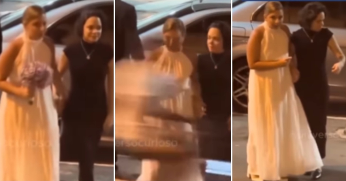 ¡Robo en plena boda! Le arrebatan el bouquet a novia en la entrada de la iglesia: "Señales del ...