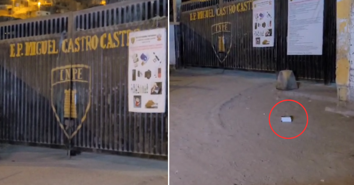 Dejan granada y nota amenazante en puerta de Castro Castro en SJL: "Vamos a volar el penal"