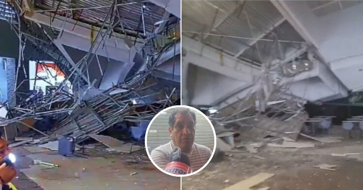 Hombre cuenta cómo logró salvar a su familia tras colapso de techo del ...