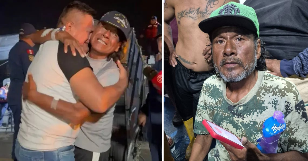 Pescador se reencuentra con su hermano tras pasar 95 días en altamar ...