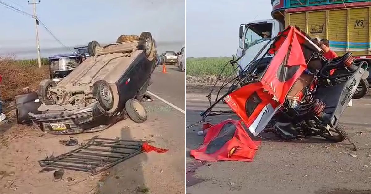 Fatal accidente en Lambayeque: Choque de mototaxi y auto deja dos ...
