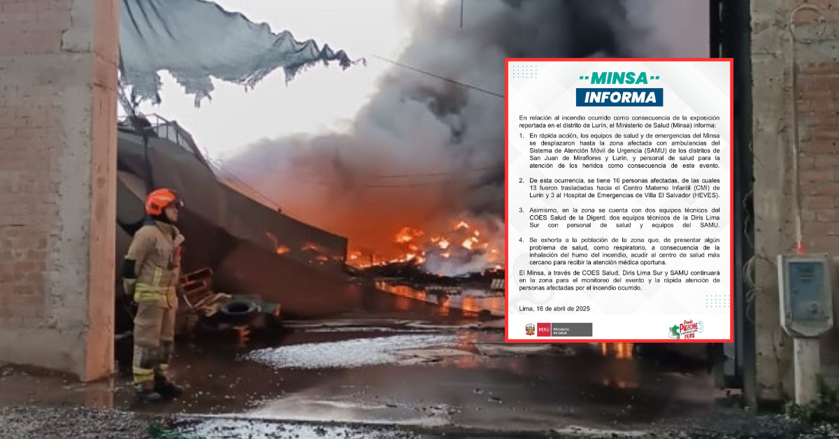 Incendio en Lurín: 16 personas fueron hospitalizadas tras explosión en ...