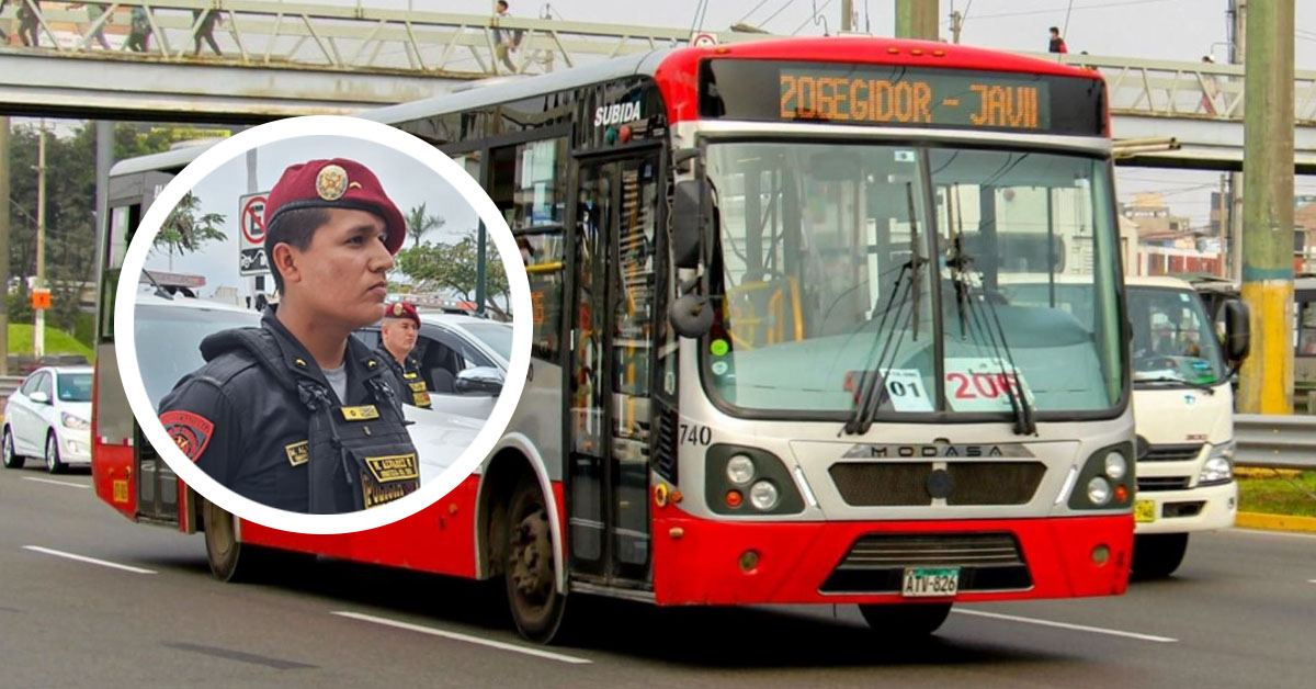 Buses del Corredor Rojo serán vigilados por agentes de la PNP tras ...