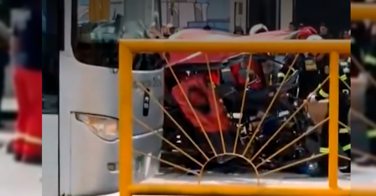 Mototaxi choca con bus del Metropolitano tras ingresar a la vía ...