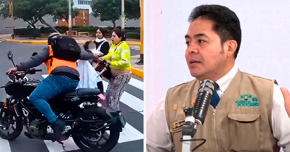 Robo en moto a una madre de familia: "No vamos a identificarlo, porque ...