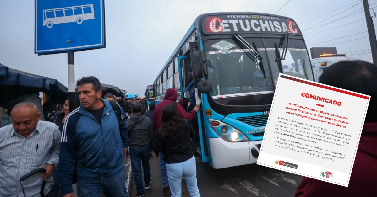 Paro de transportistas del 2 de octubre: ¿Llegas tarde al trabajo? Conoce las medidas que ordenó ...
