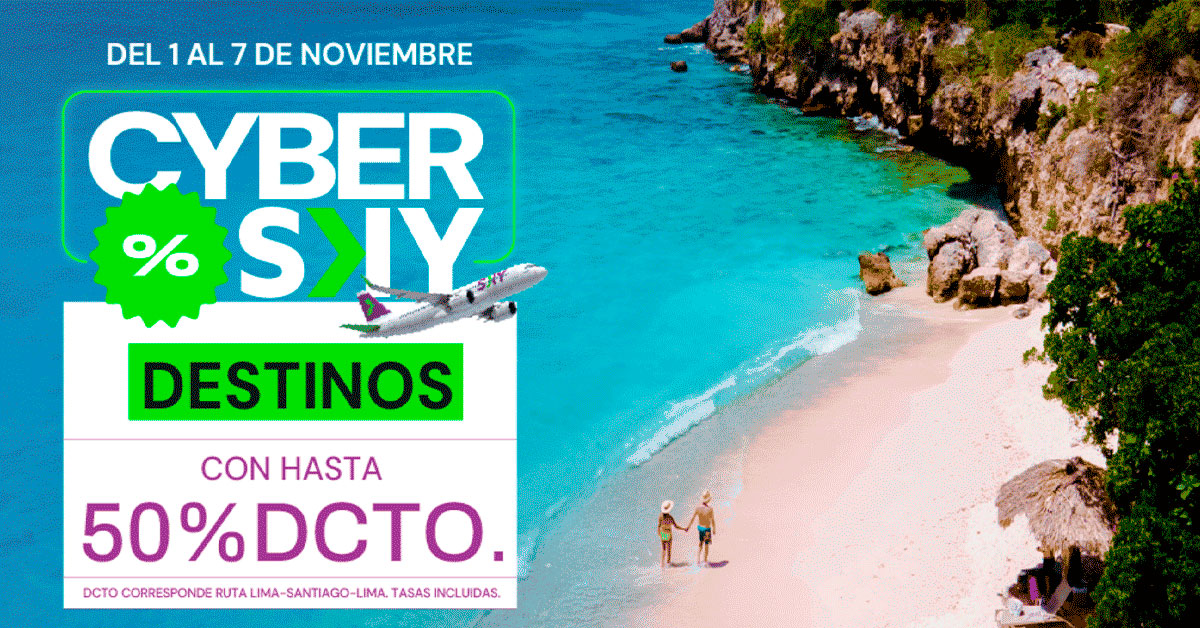 ¡Las mejores ofertas! Cyber SKY ofrece hasta 50% de descuento en vuelos ...