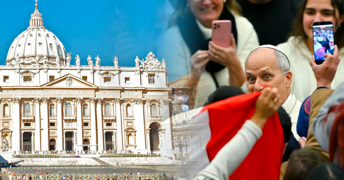Papa León XIV muestra su emoción al ver bandera peruana en el Vaticano ...