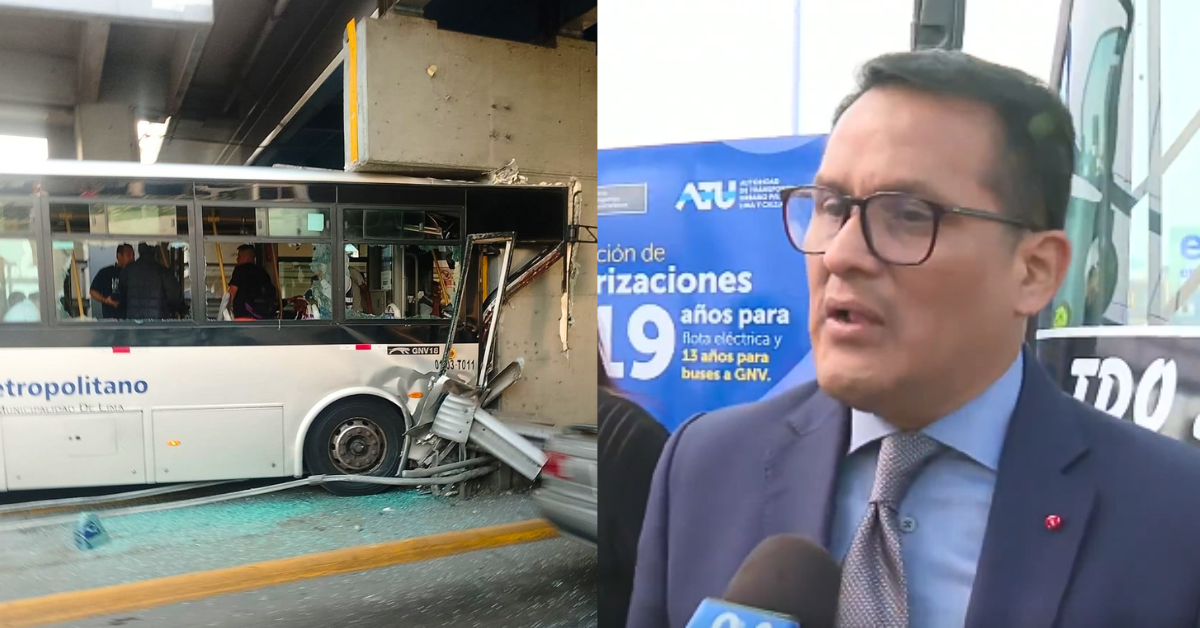 Presidente de ATU descarta falla humana en accidente del Metropolitano ...