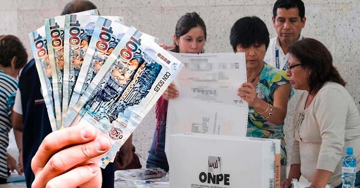 ONPE inició PAGO de S/165 a miembros de mesa: Conoce cómo cobrar tu ...