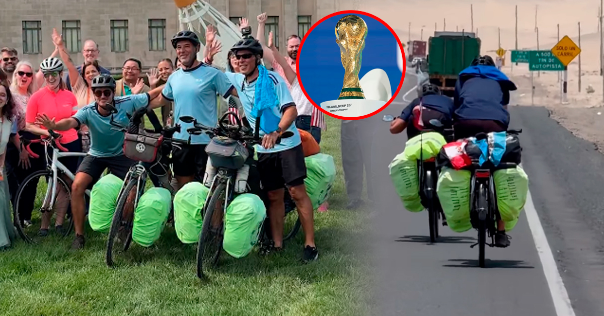 Tres amigos viajan de Argentina a EE.UU. en bicicleta rumbo al Mundial ...